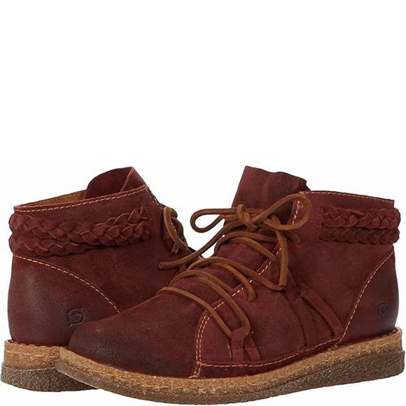 Born | Shoes | New Born Womens Temple Ii Fashion Boots In Dark Red ...